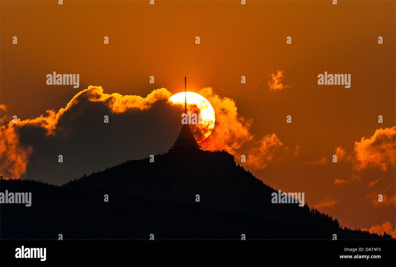 View of Jested mountain hotel and television tower by famous ...