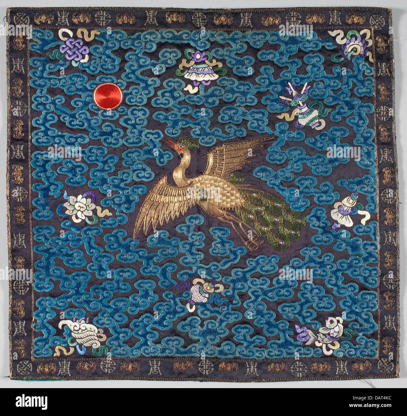 Badge (Buzi) of the Third Civil Rank with Peacock AC1992.106.4 (4 of 4 ...