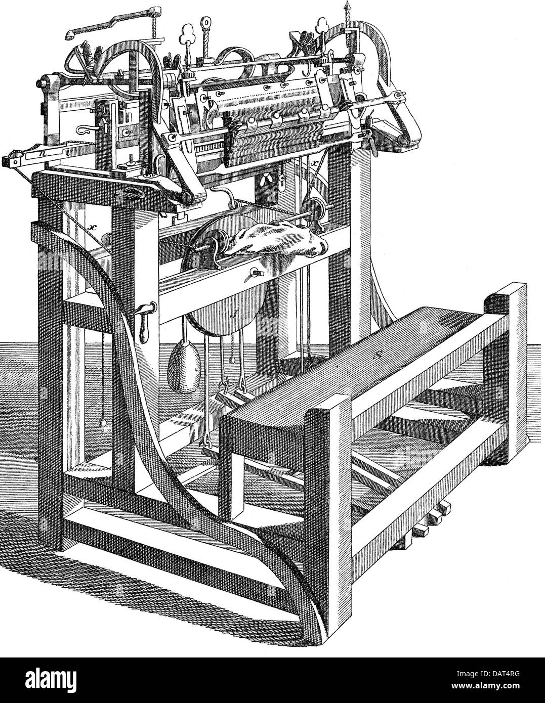 Technics spinning weaving stocking frame hi-res stock photography and ...