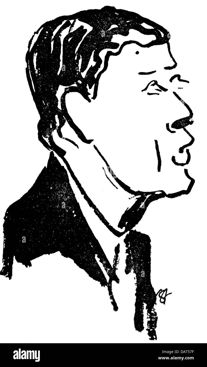 Mounier, Emmanuel, 1.4.1905 - 22.3.1950, French philosopher, portrait ...