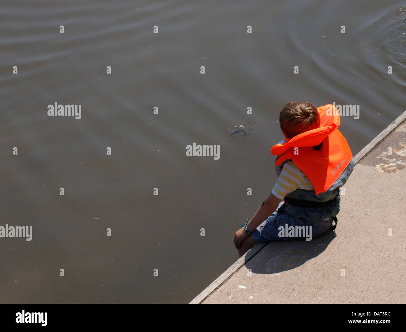 Boy lifejacket hi-res stock photography and images - Alamy
