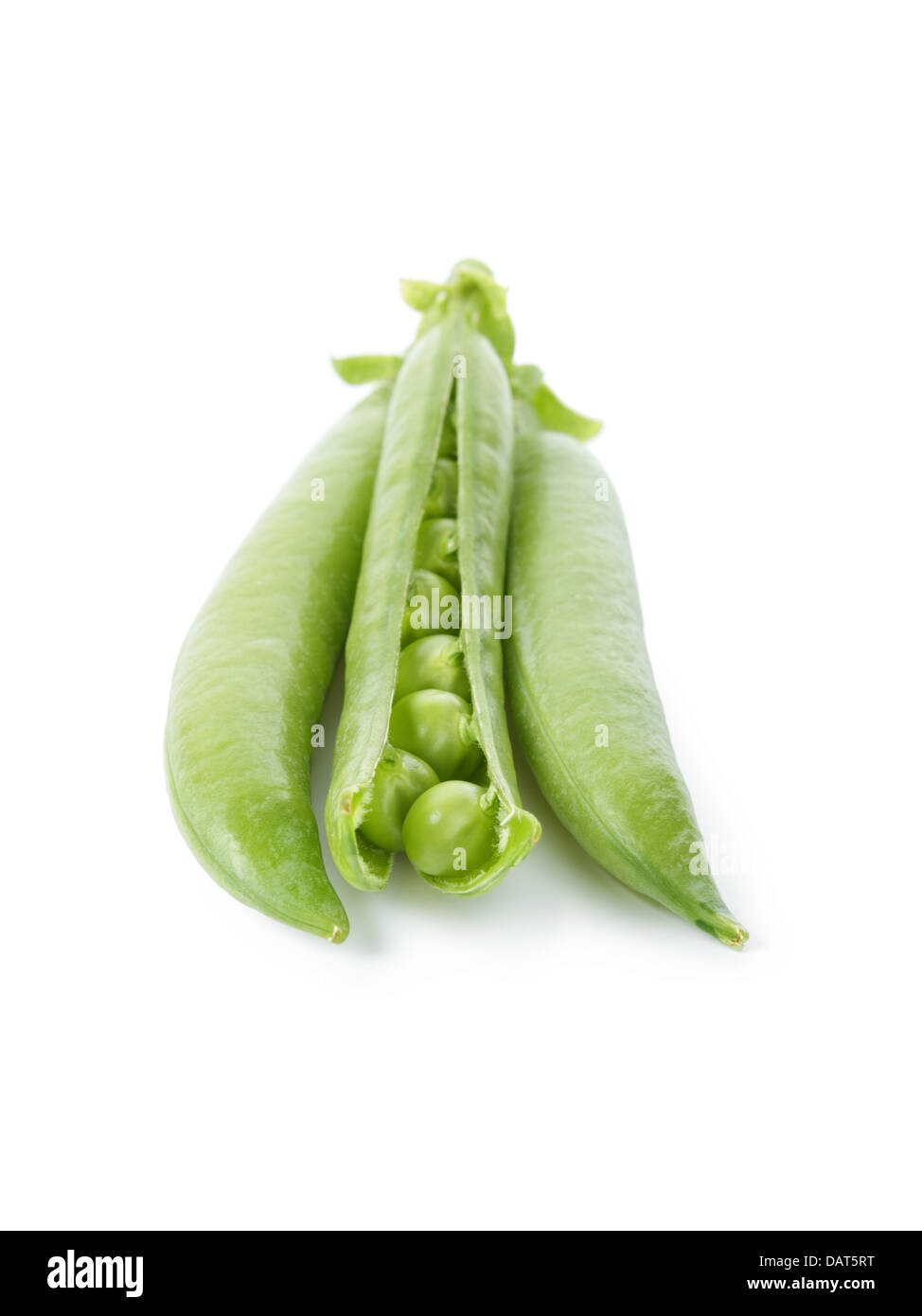 fresh pea pods, isolated on white background Stock Photo - Alamy