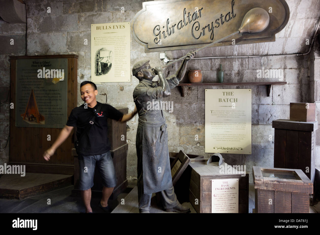 Gibraltar Crystal - Glassware museum in Gibraltar Stock Photo - Alamy