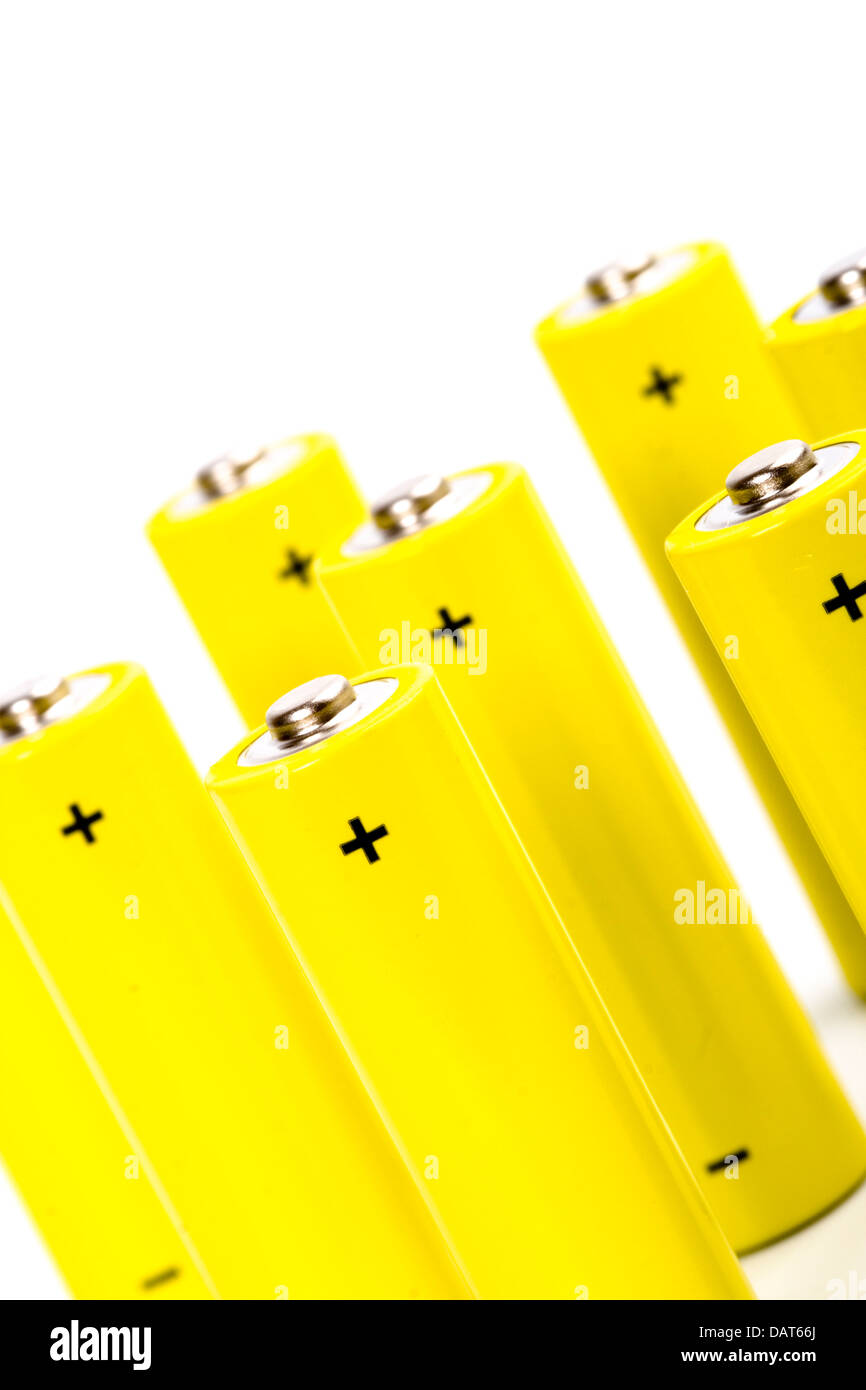 Yellow aa battery hi-res stock photography and images - Alamy