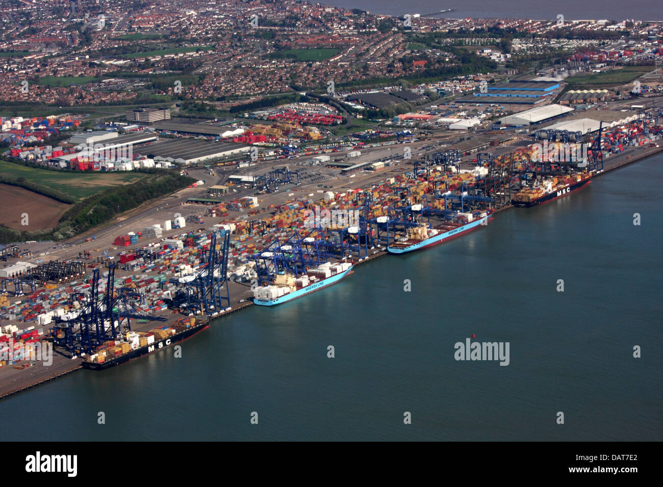 Felixstowe port aerial hi-res stock photography and images - Alamy