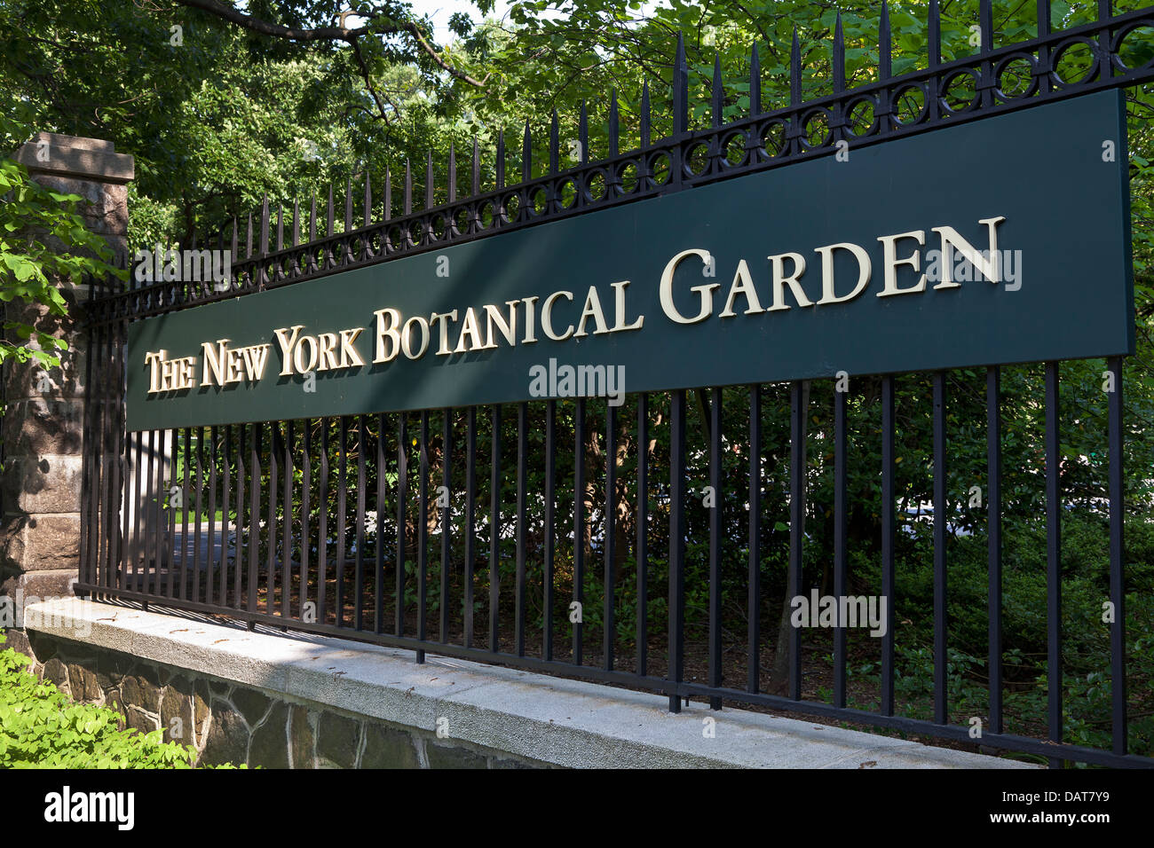 Entrance to the Botanical Garden in the Bronx, New York City Stock ...