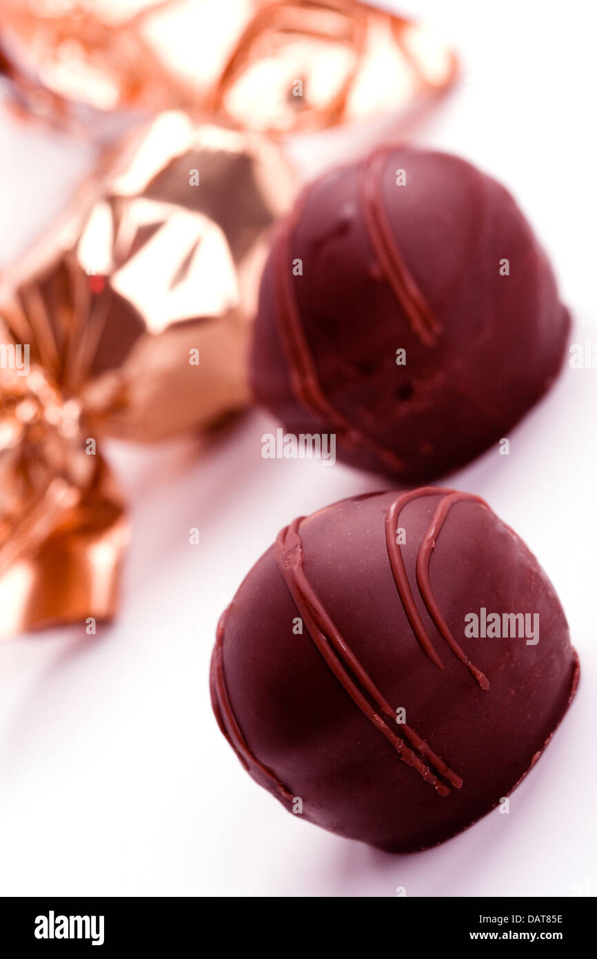 two chocolate sweets Stock Photo - Alamy