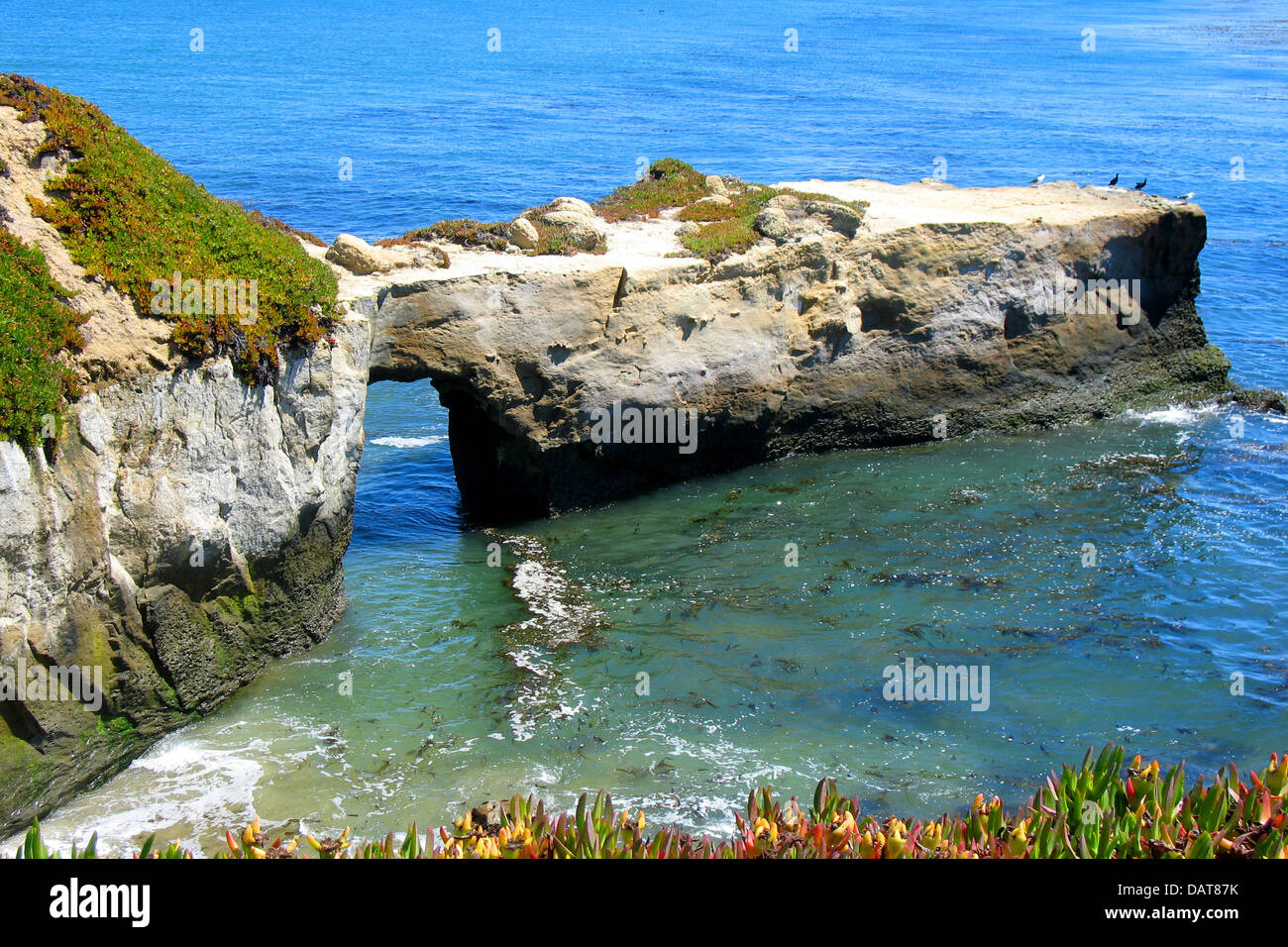 Santa Cruz Rock Bridge Stock Photo - Alamy