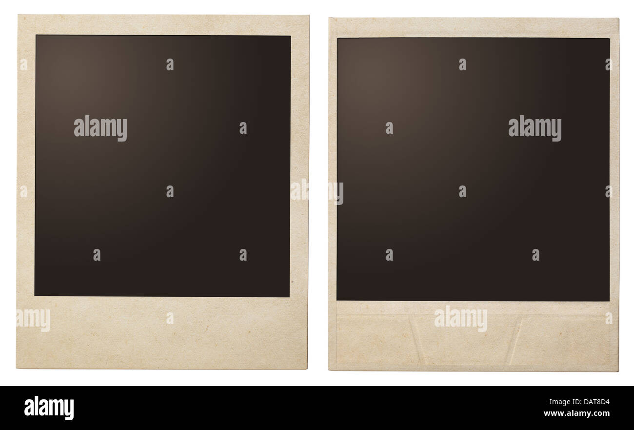 Vintage instant photo polaroid frames isolated Stock Photo - Alamy