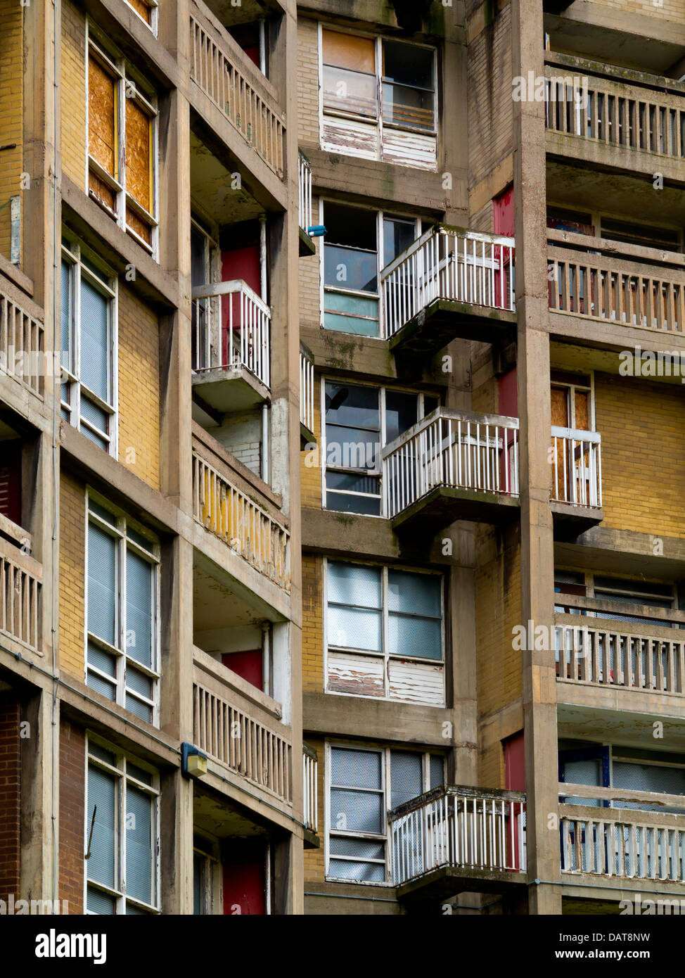 Park Hill flats Sheffield England UK a listed building opened in 1961 ...