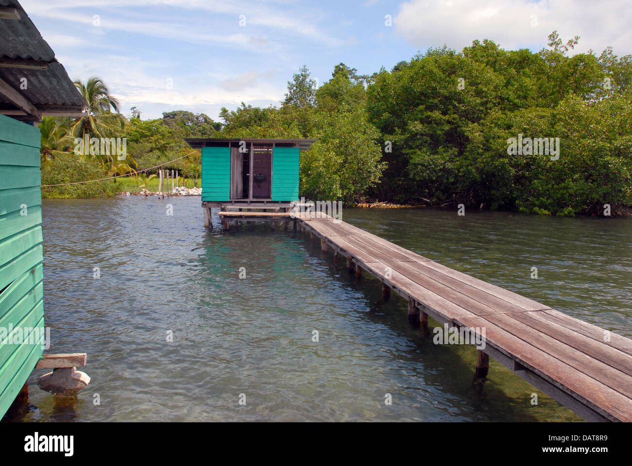 Small houses on the sea Stock Photo - Alamy