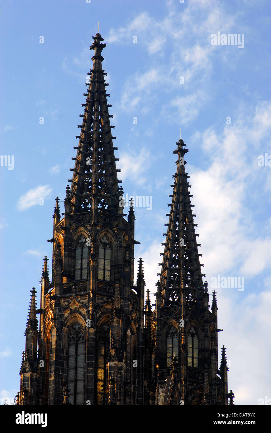 Gothic church towers Stock Photo - Alamy
