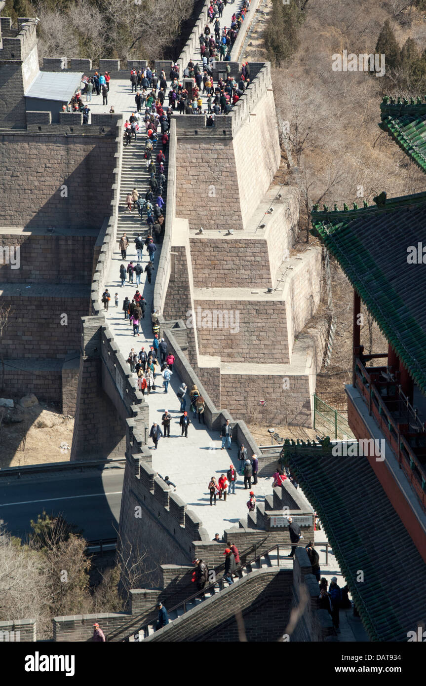 China, Beijing. The Great Wall of China at Juyongguan in the Jundu ...