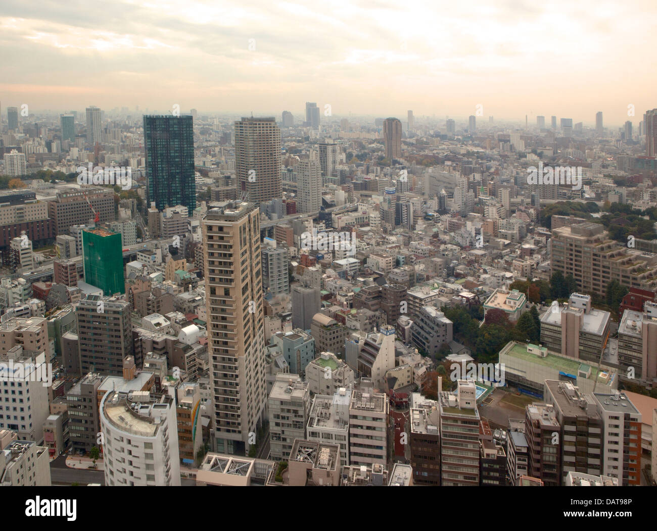 Aerial view of Tokyo from Tokyo Tower Stock Photo - Alamy