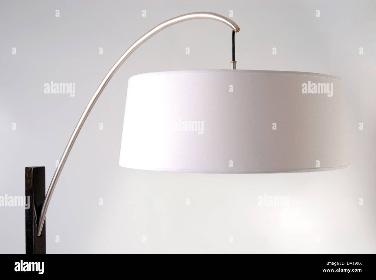 Floor lamp detail. White lampshade Stock Photo - Alamy