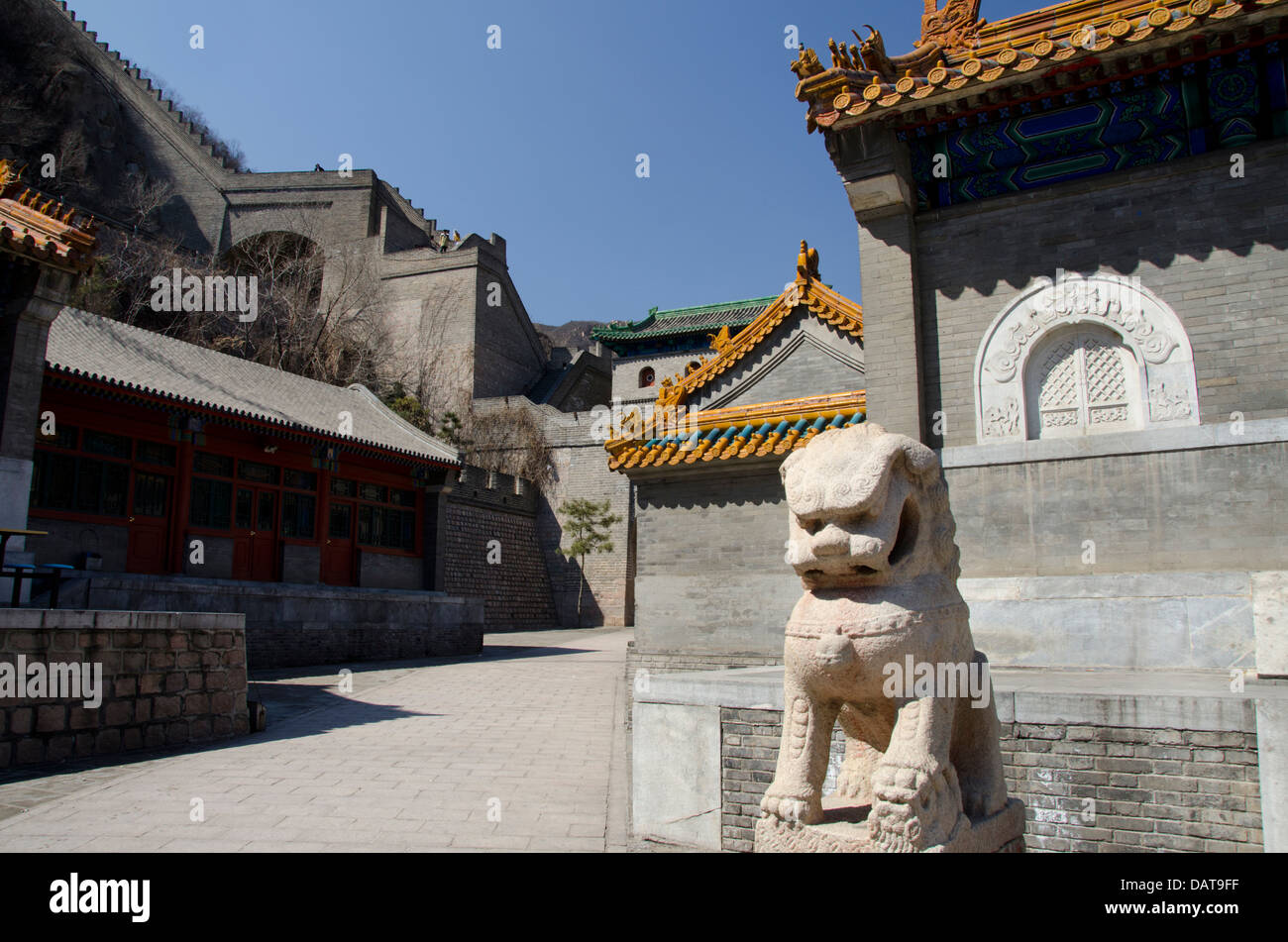 China, Beijing. The Great Wall of China, Juyongguan, Jundu Mountains ...