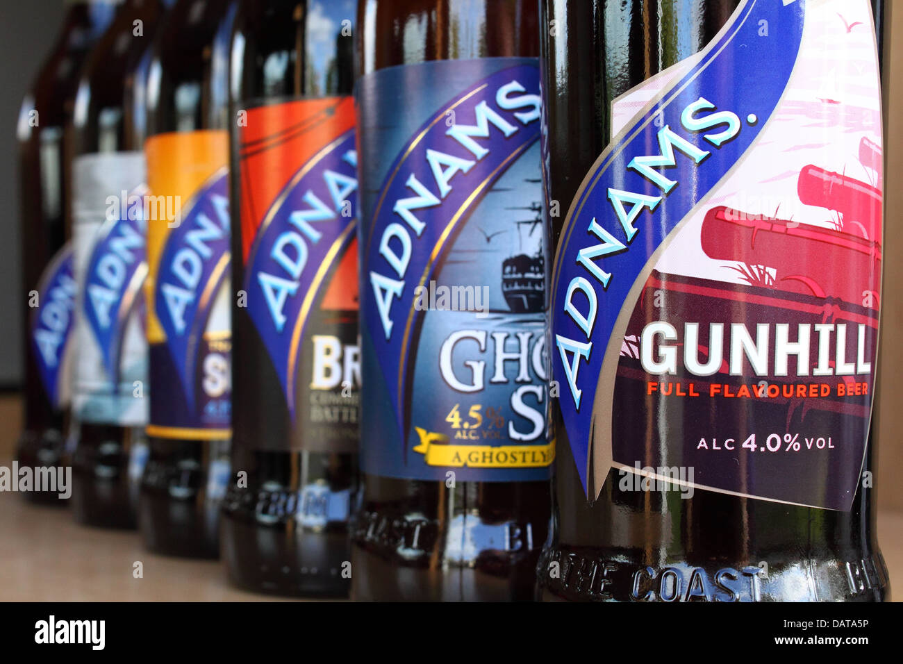 Selection of Adnams beers Stock Photo - Alamy