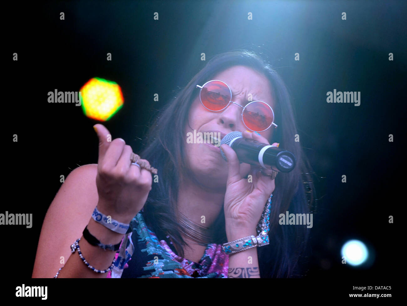 Italian reggae singer Mama Marjas performs during the International ...