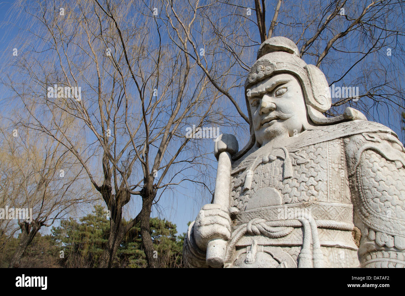 China, Beijing. Changling Sacred Way. 14th century Ming Dynasty ...