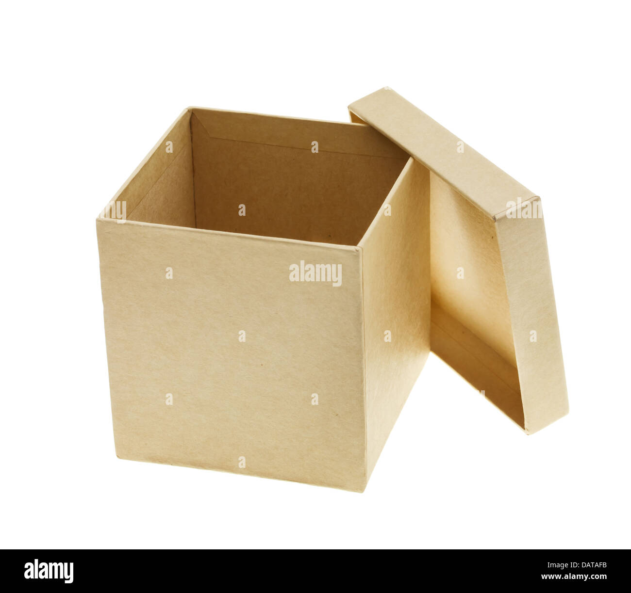 Cardboard box on white background Stock Photo - Alamy