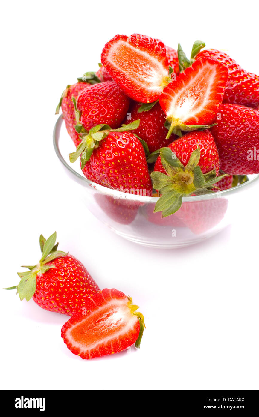 Strawberries glass half hi-res stock photography and images - Alamy