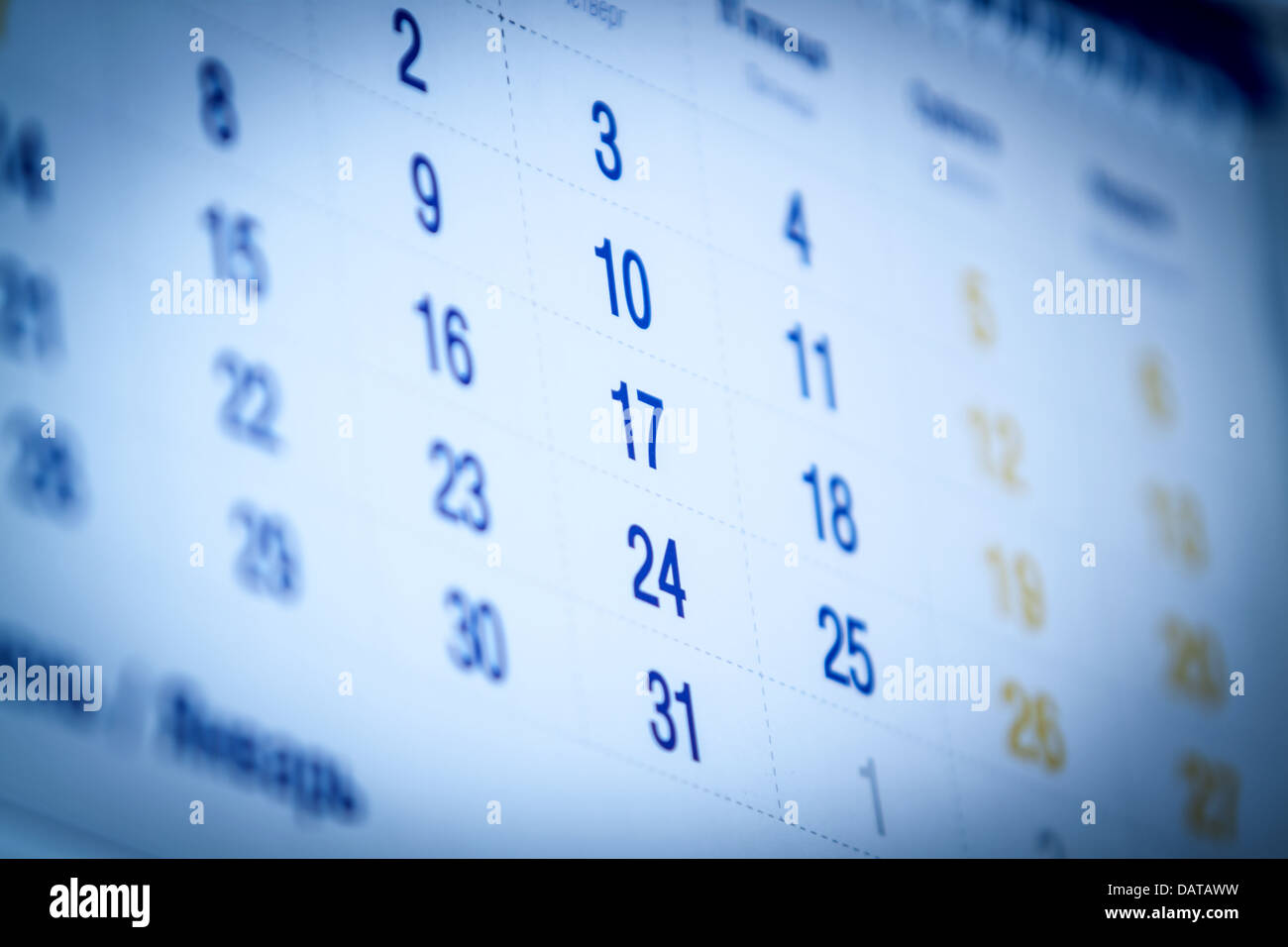 Scheduling calendar hi-res stock photography and images - Alamy