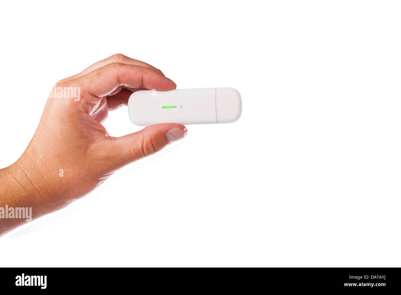 3g modem on hand Stock Photo - Alamy