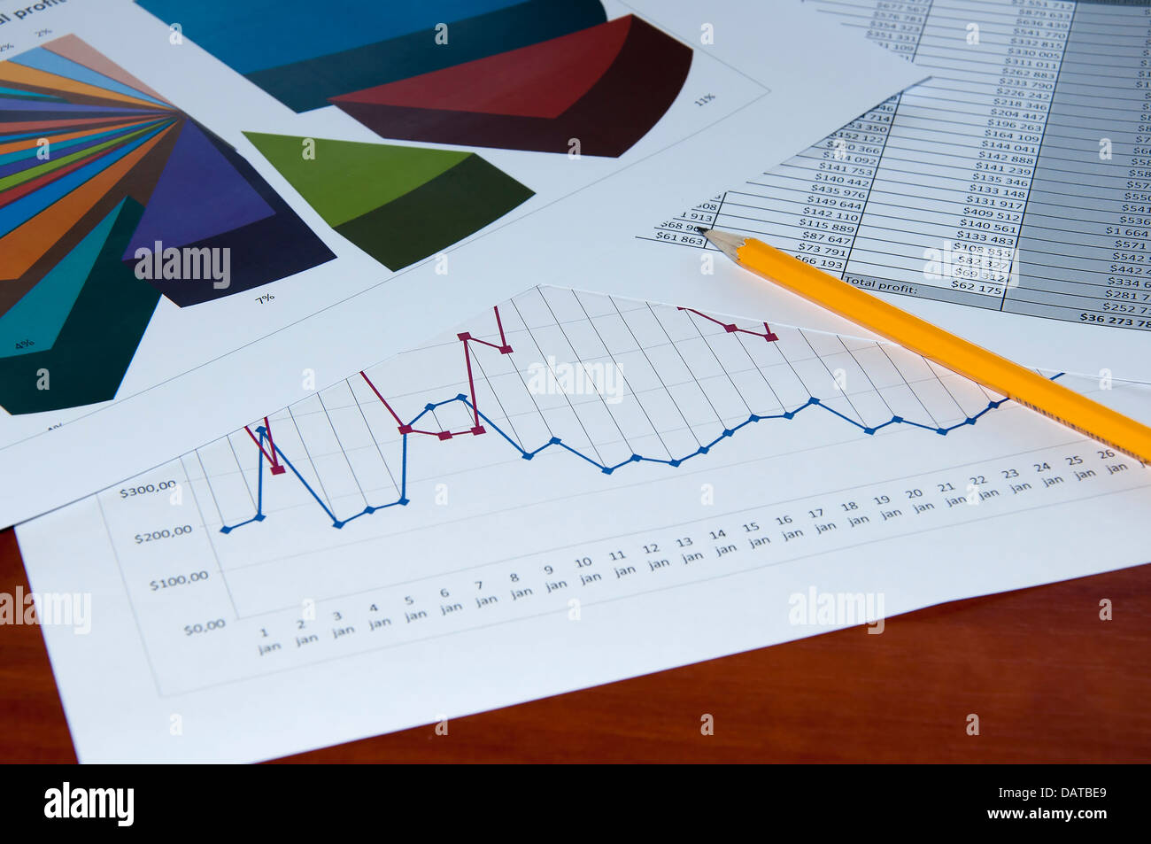 Business documents, business collage Stock Photo - Alamy