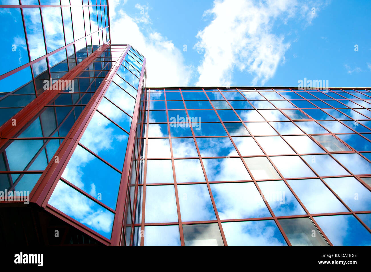 Office building, growth charts, collage Stock Photo - Alamy