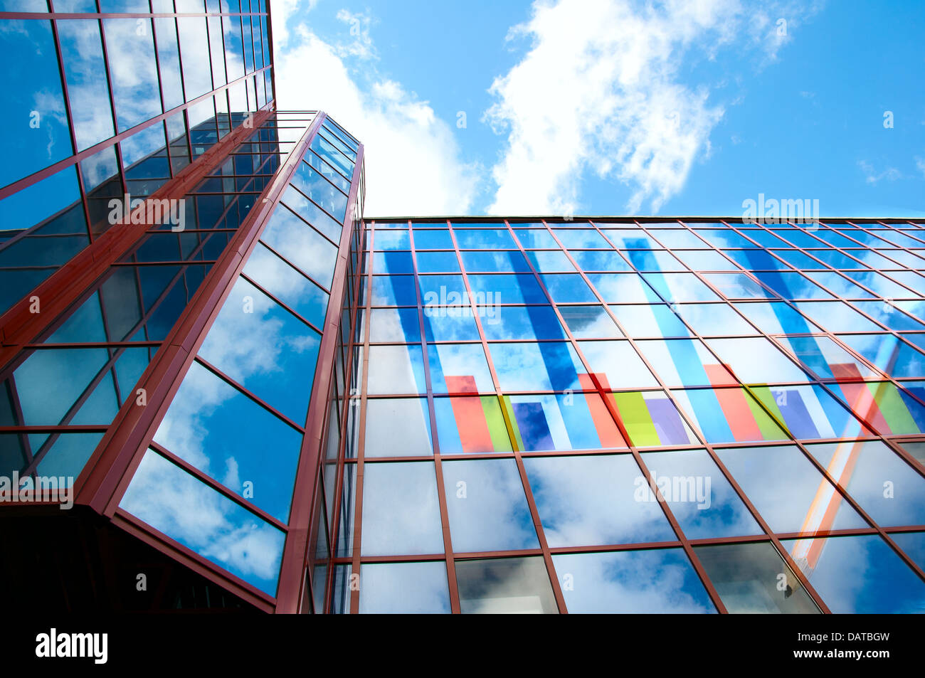Office building, growth charts, collage Stock Photo - Alamy