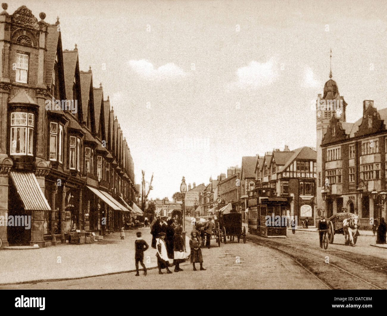 Moseley Alcester Road Birmingham early 1900s Stock Photo - Alamy