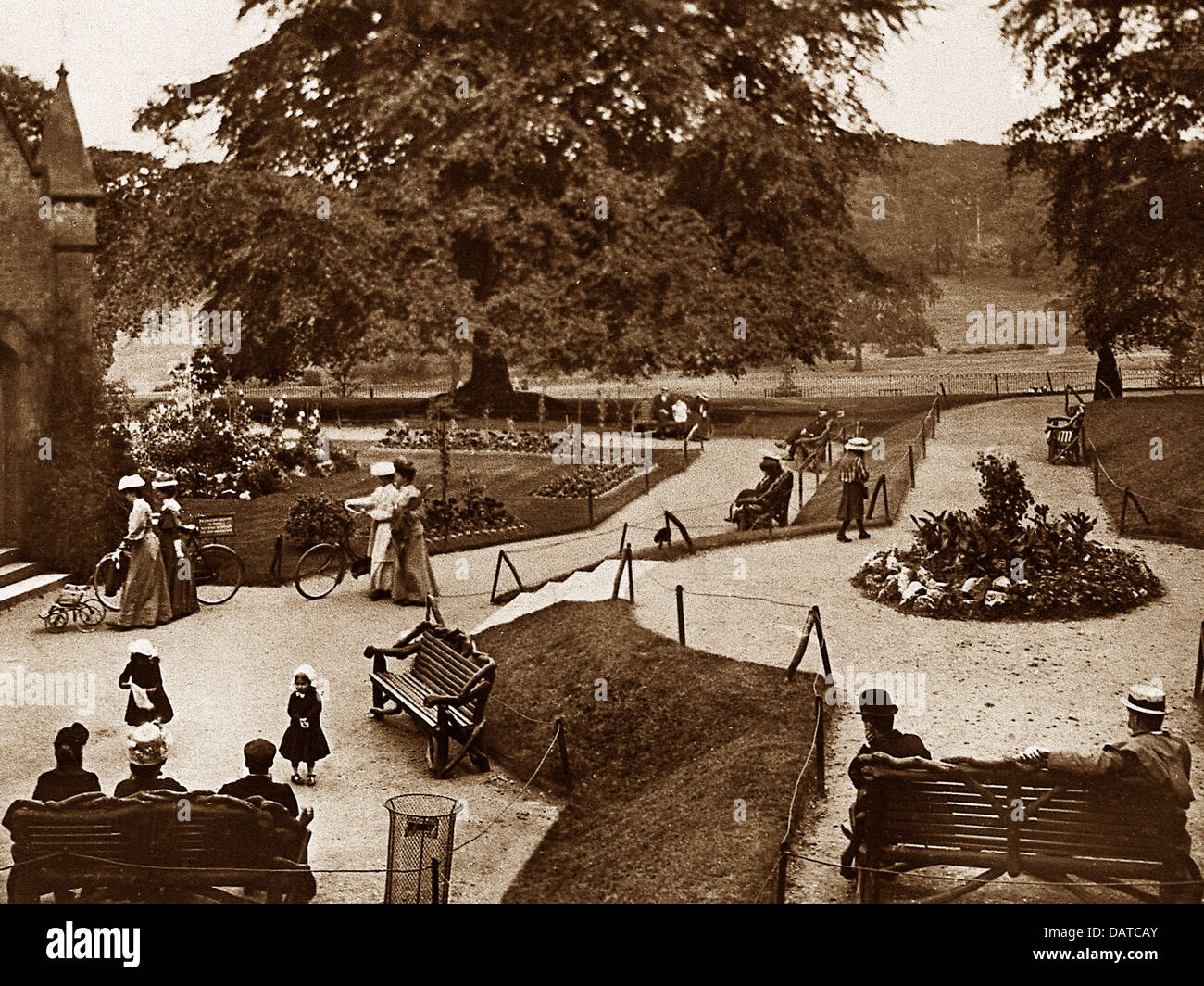 Warley Woods Abbey Gardens Birmingham early 1900s Stock Photo - Alamy