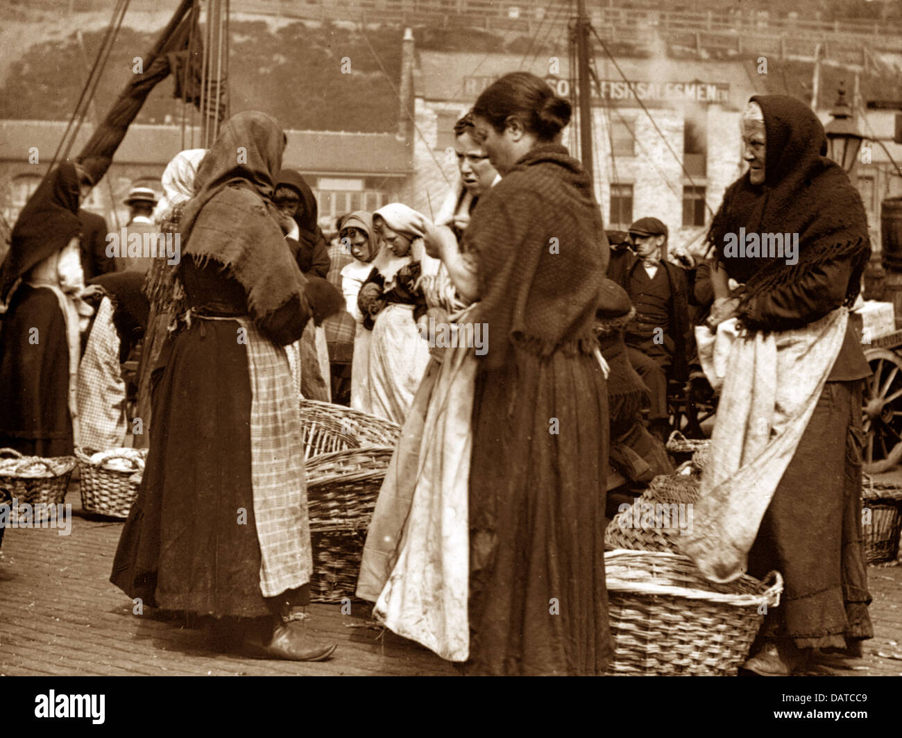 North Shields Fish Wives early 1900s Stock Photo - Alamy