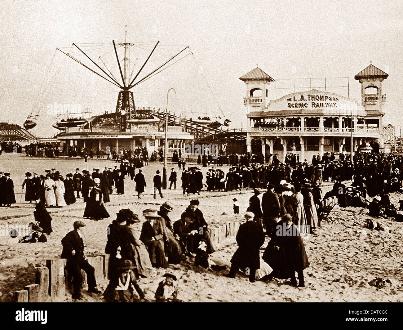 Blackpool Pleasure Beach early 1900s Stock Photo - Alamy