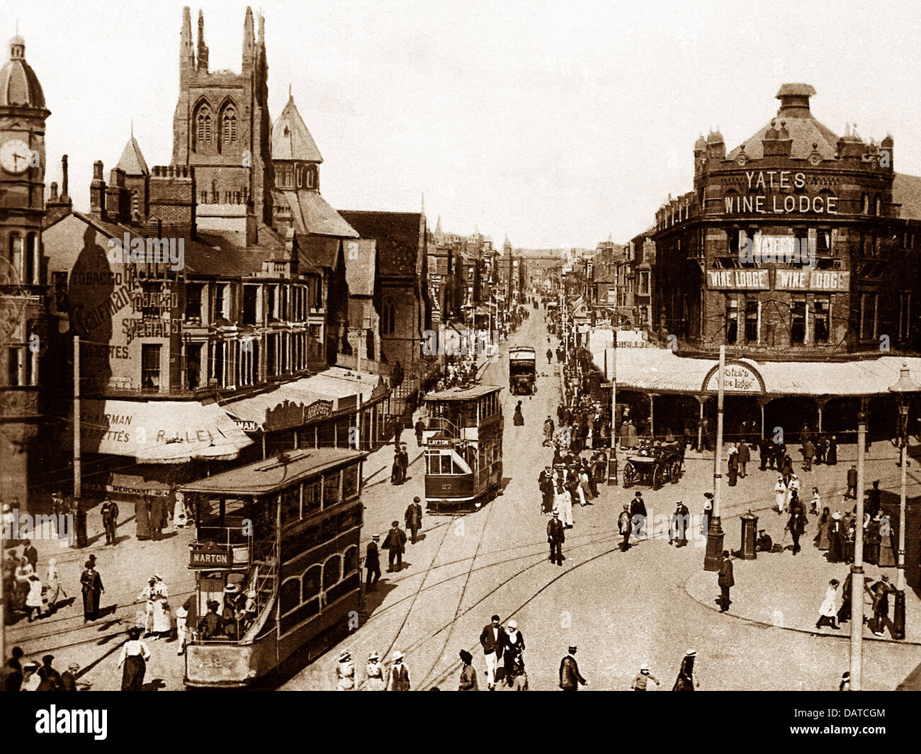 Blackpool Talbot Square early 1900s Stock Photo - Alamy