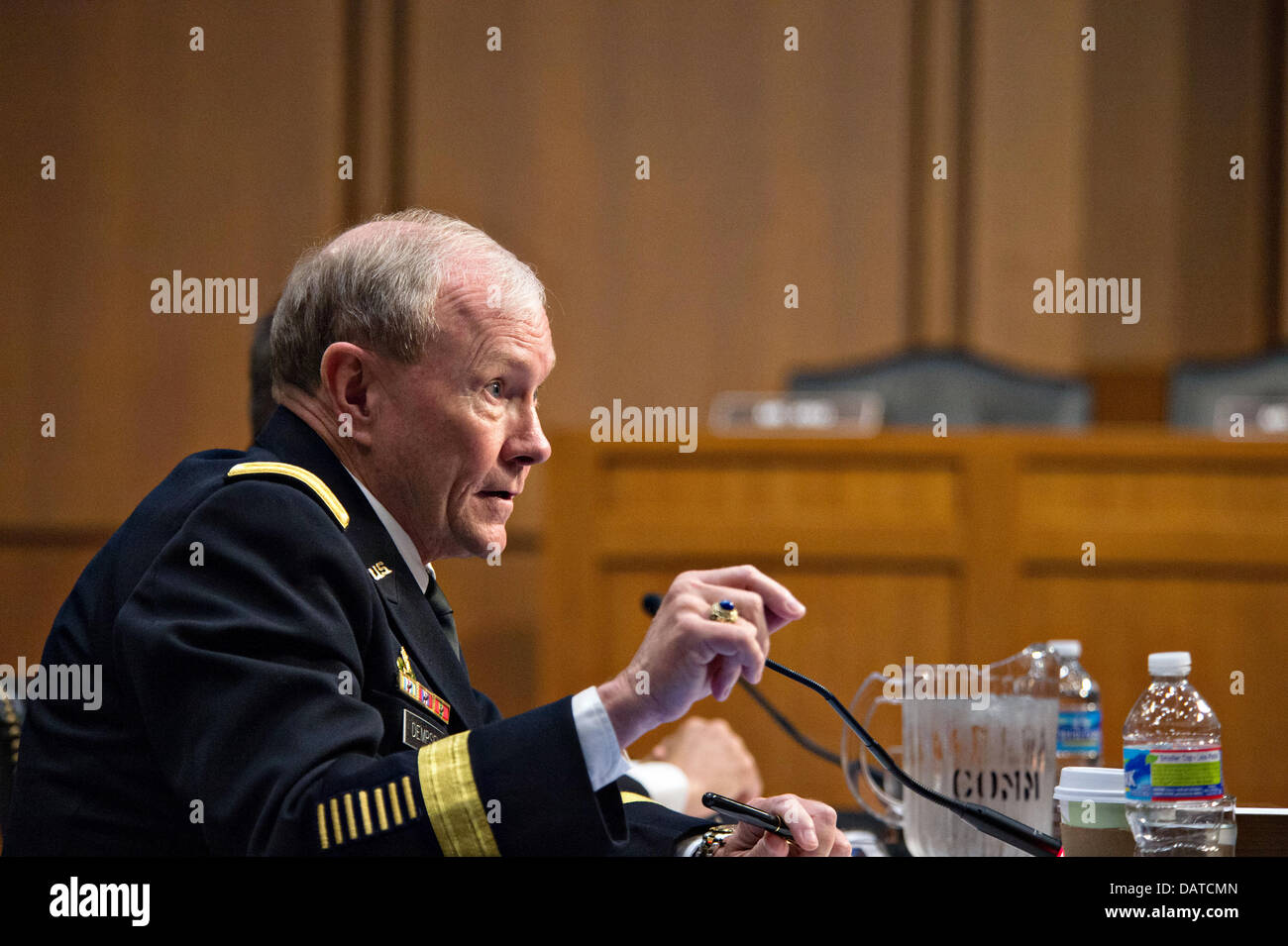 US Chairman of the Joint Chiefs of Staff General Martin Dempsey speaks ...