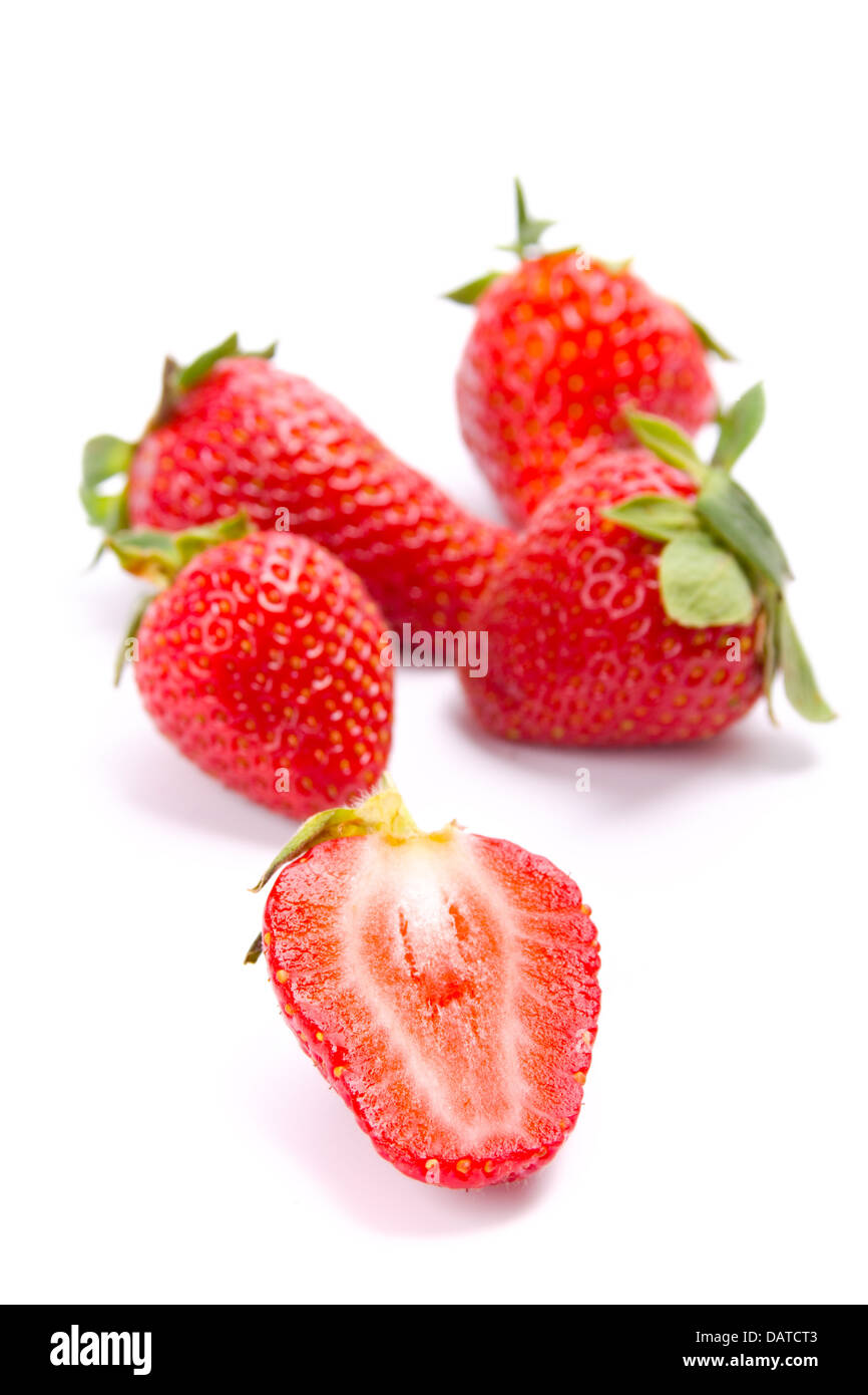 Growing strawberries Cut Out Stock Images & Pictures - Alamy