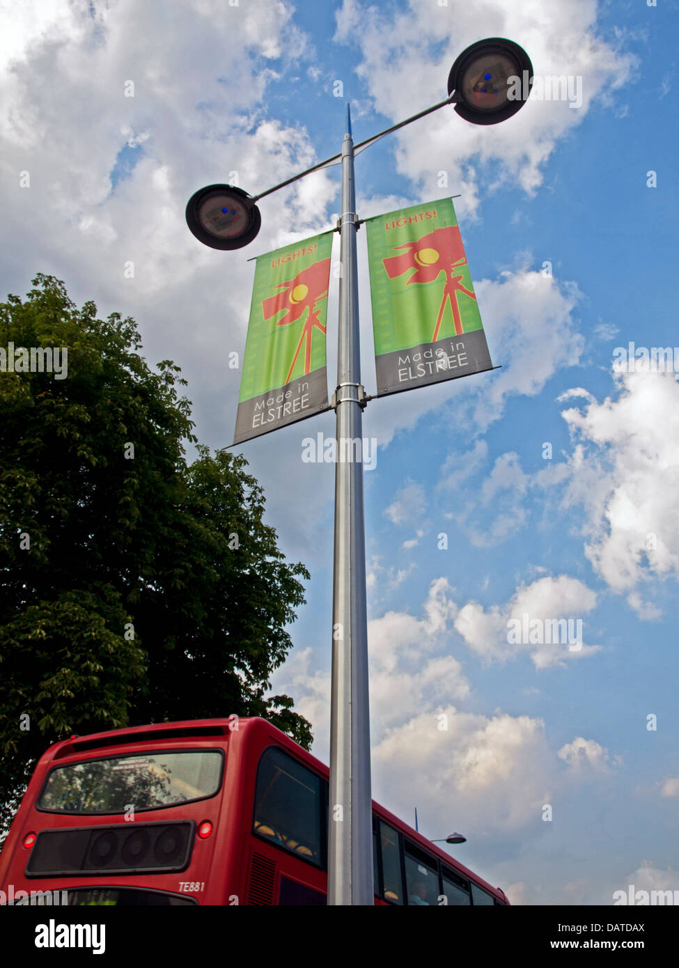 Elstree & Borehamwood railway station near Elstree Studios showing rear ...
