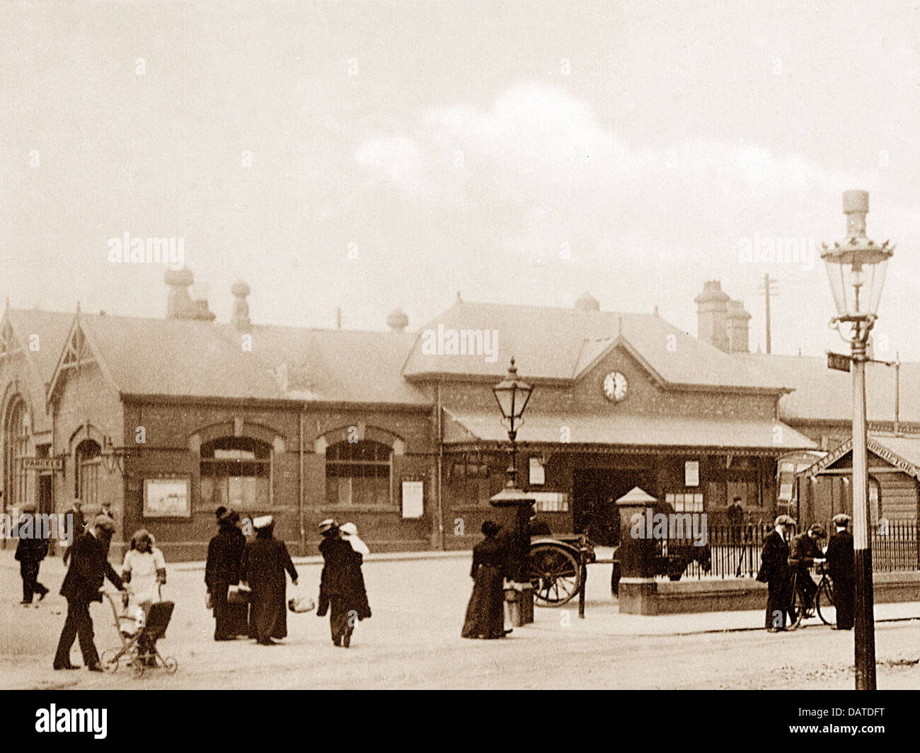 Blyth Railway Station early 1900s Stock Photo - Alamy