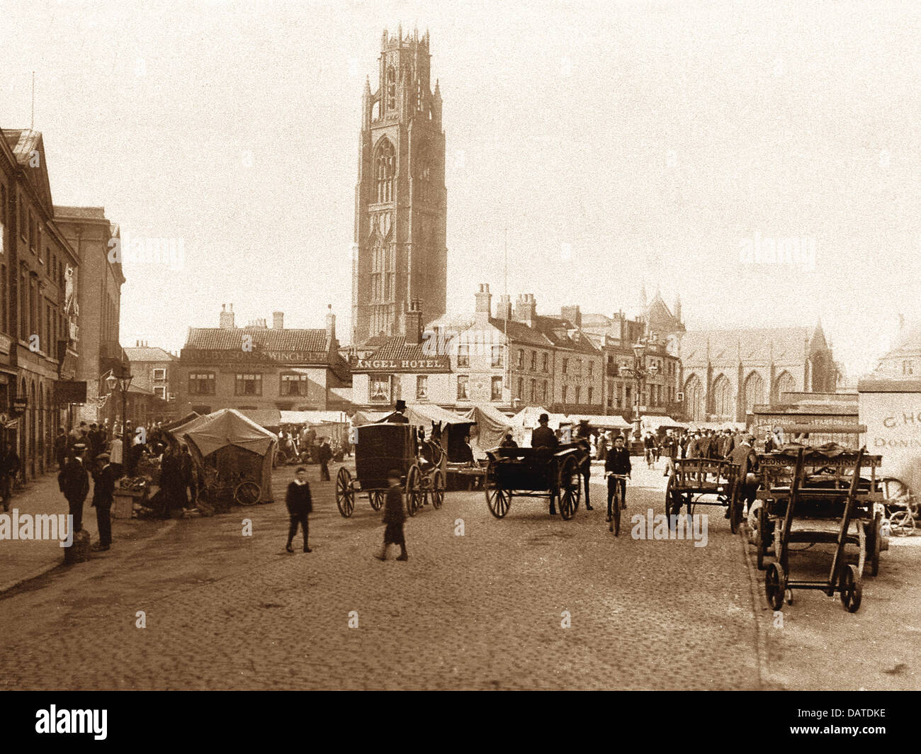 Boston Market Place early 1900s Stock Photo - Alamy