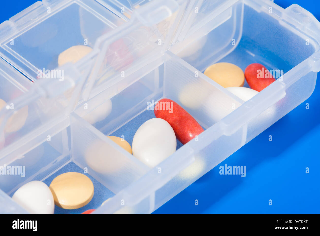 Close up open pill box hi-res stock photography and images - Alamy