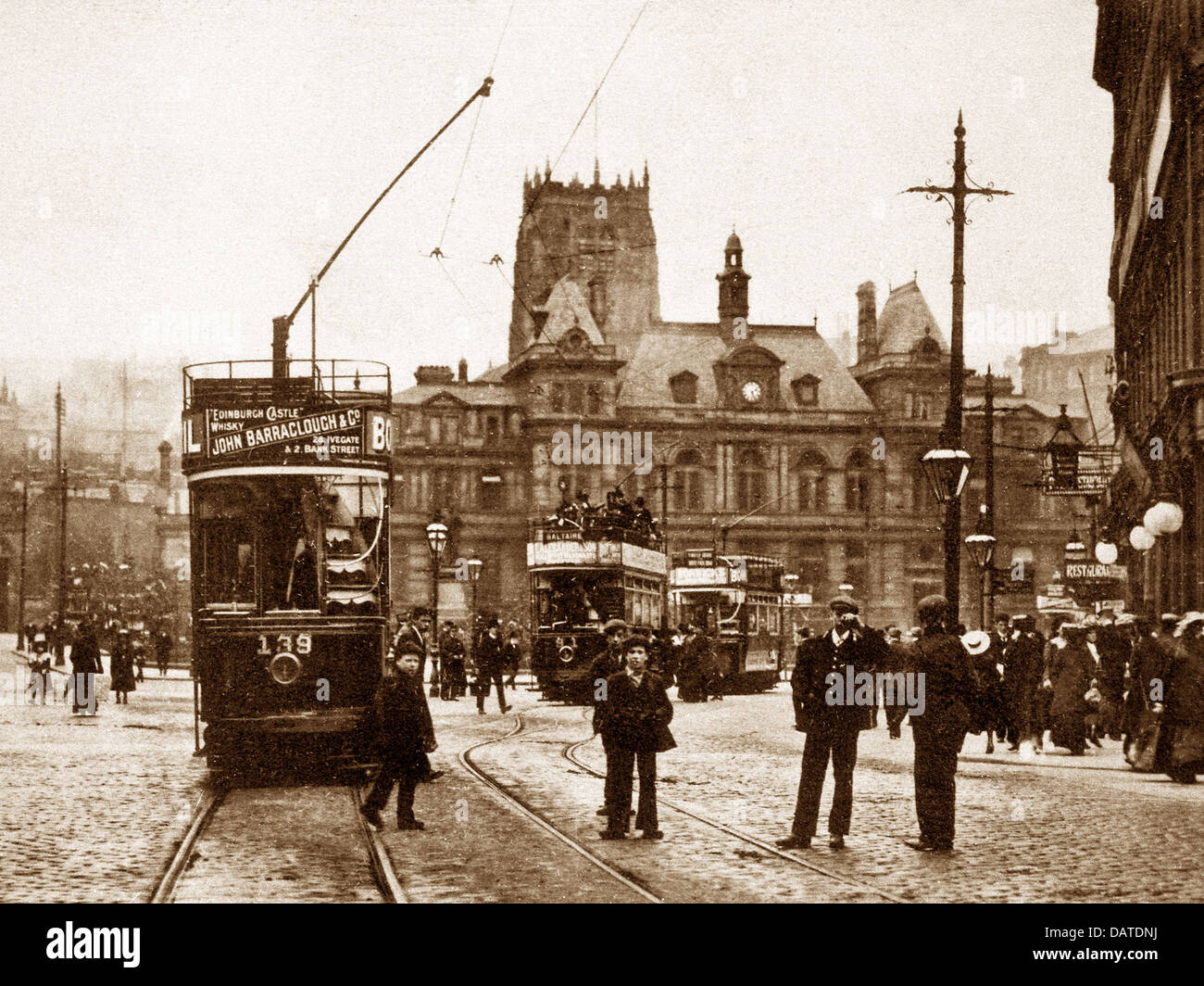 Bradford Forster Square early 1900s Stock Photo - Alamy