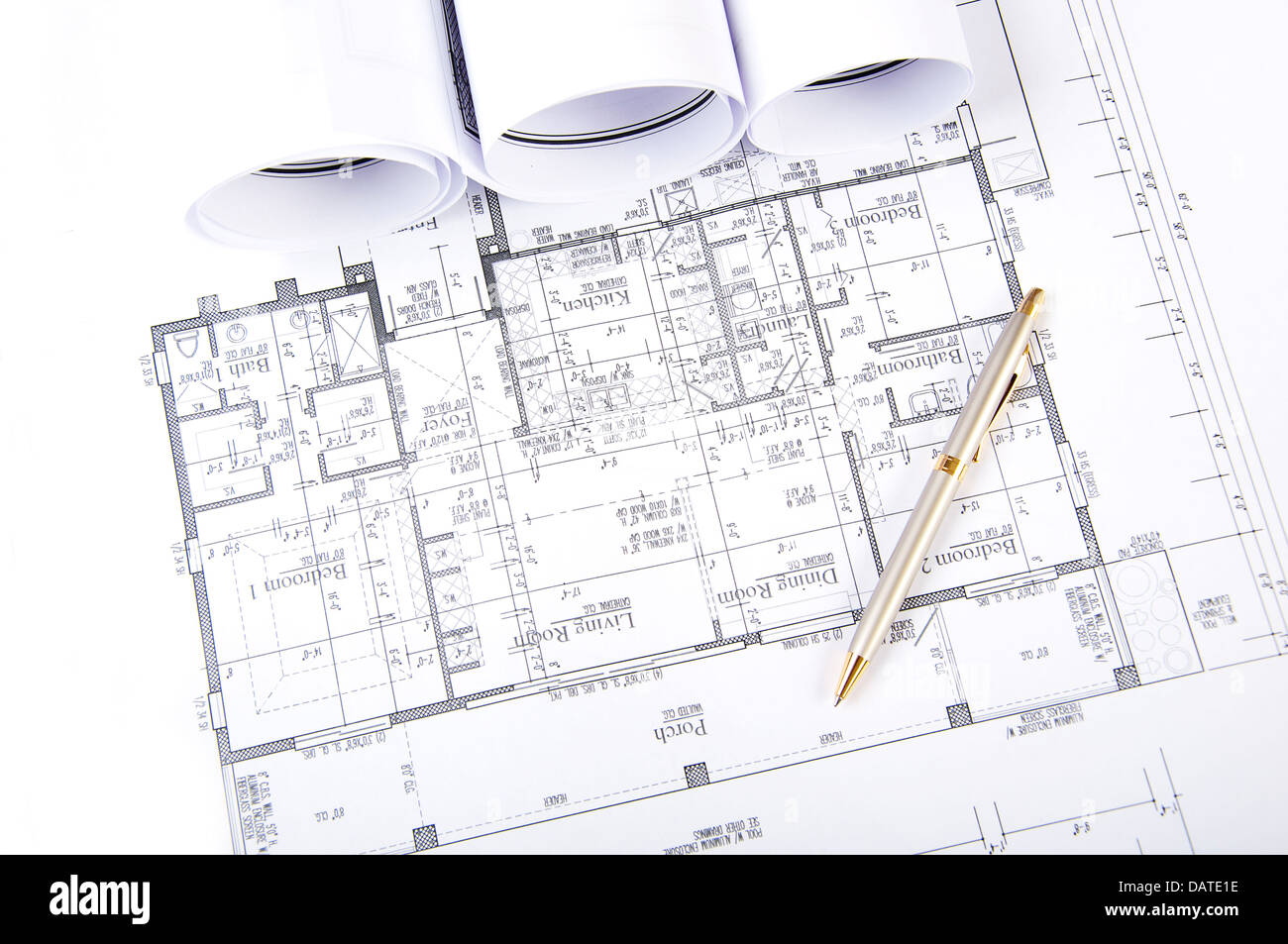 Modern house architecture pen plan hi-res stock photography and images ...