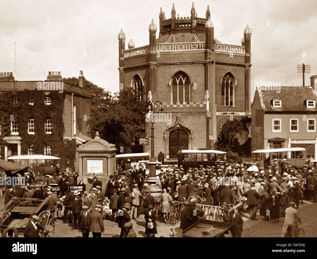 Wisbech Old Market probably 1920s Stock Photo - Alamy