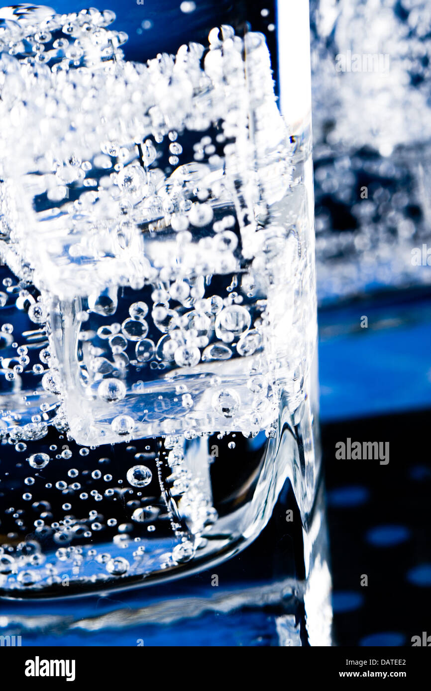 ice cubes and water bubbles Stock Photo - Alamy