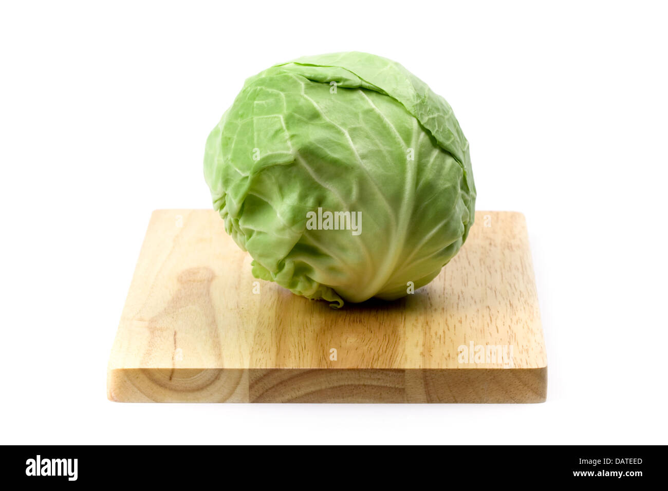 Head green cabbage closeup Cut Out Stock Images & Pictures - Alamy