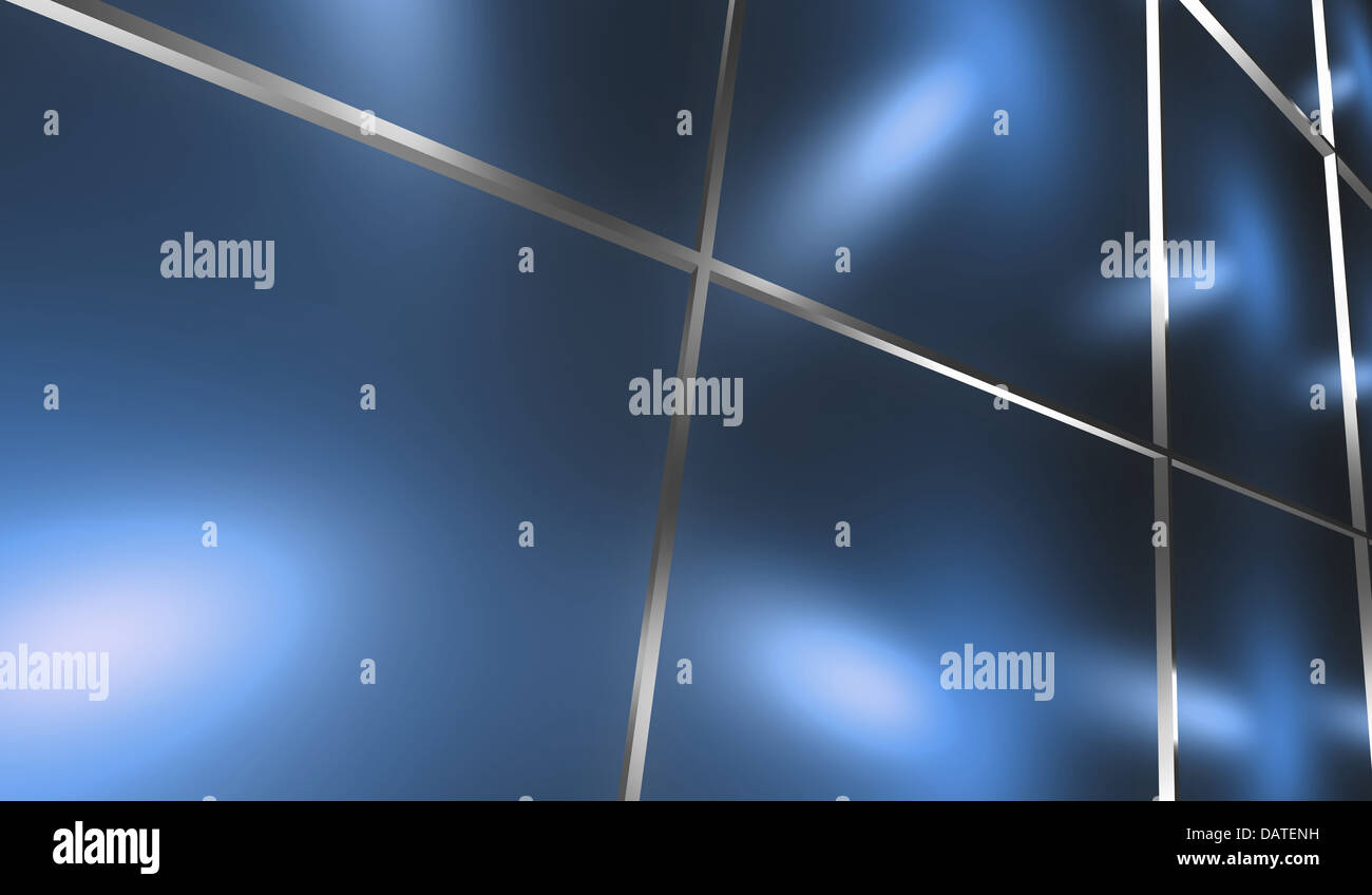 Abstract 3D framed blue background Stock Photo - Alamy