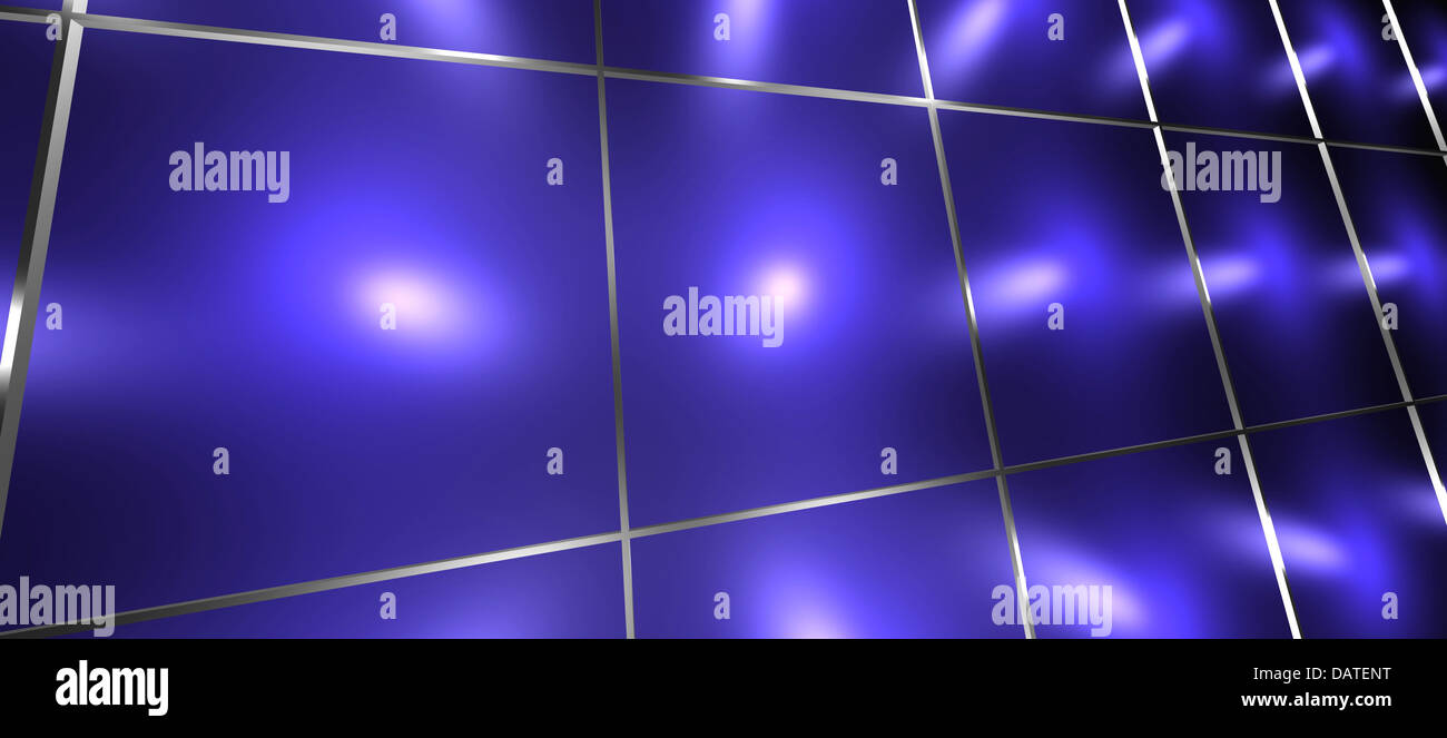 High tech blue 3D render Stock Photo - Alamy