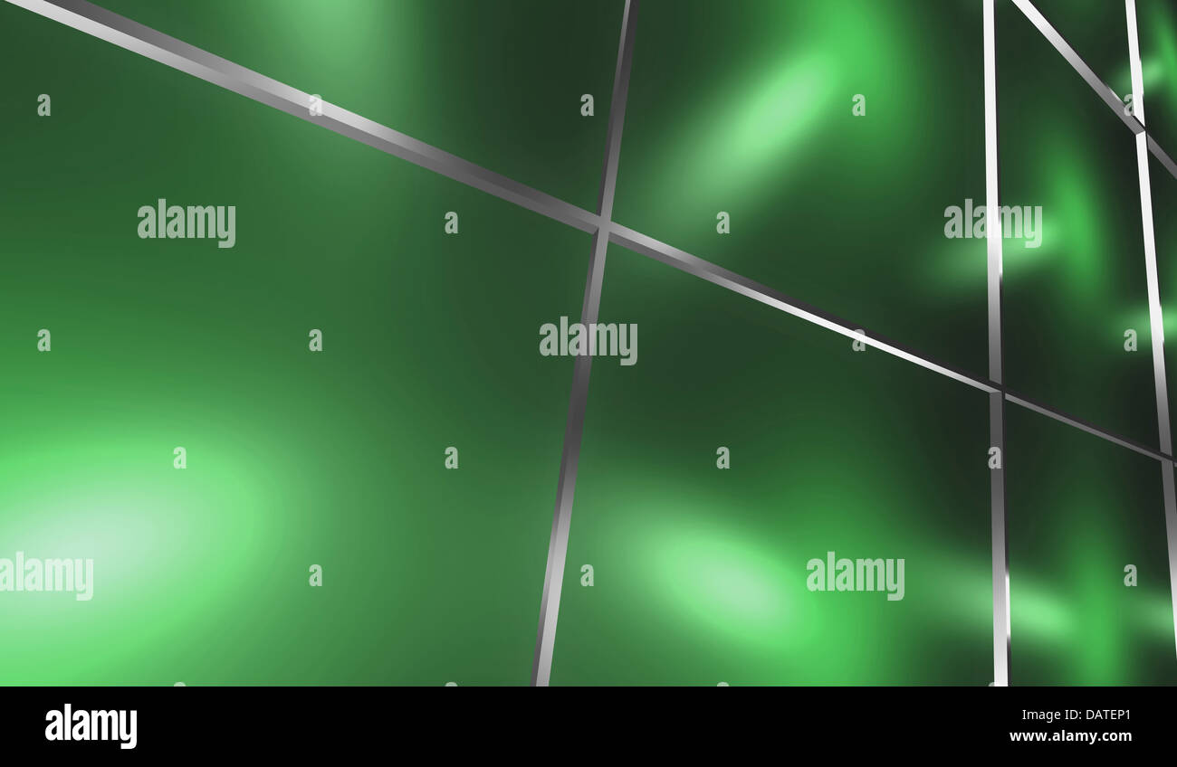 High tech green 3D render Stock Photo - Alamy