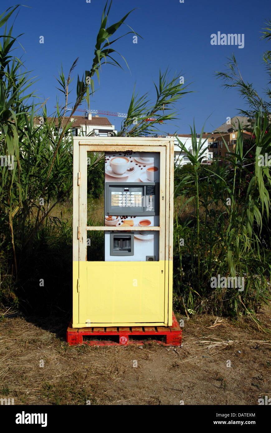 An outdoor coffee vending machine in Corsica, France Stock Photo - Alamy